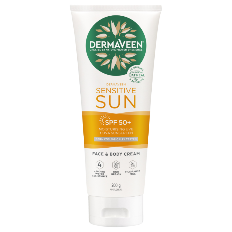 DermaVeen Sensitive Sun SPF50+ Moisturising UVB + UVA Sunscreen Reviews ...