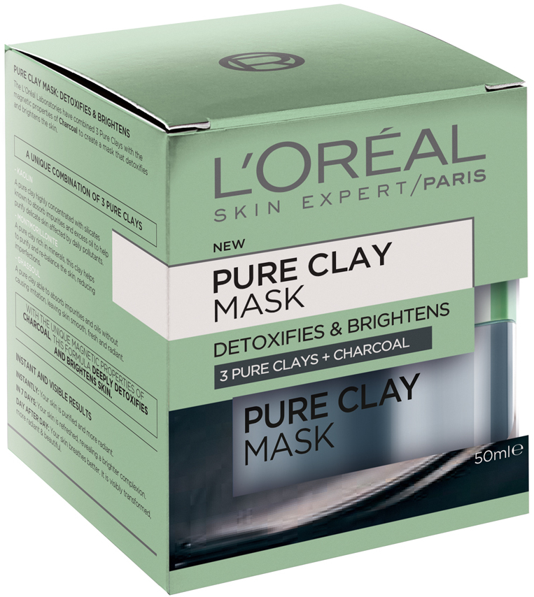 L’Oréal Paris Pure Clay Detoxifying + Brightening Charcoal Mask Reviews ...