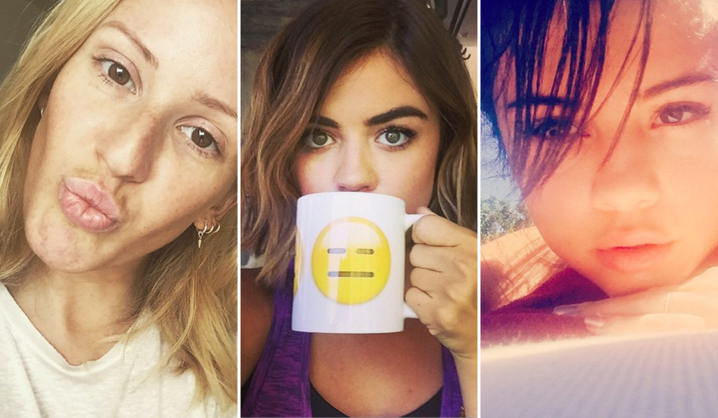 7 celeb selfies we adore - beautyheaven