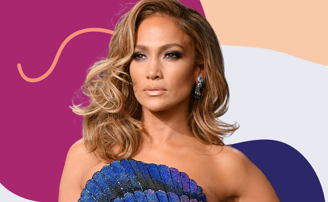 JLo Debuts Pastel Pink Hair Look