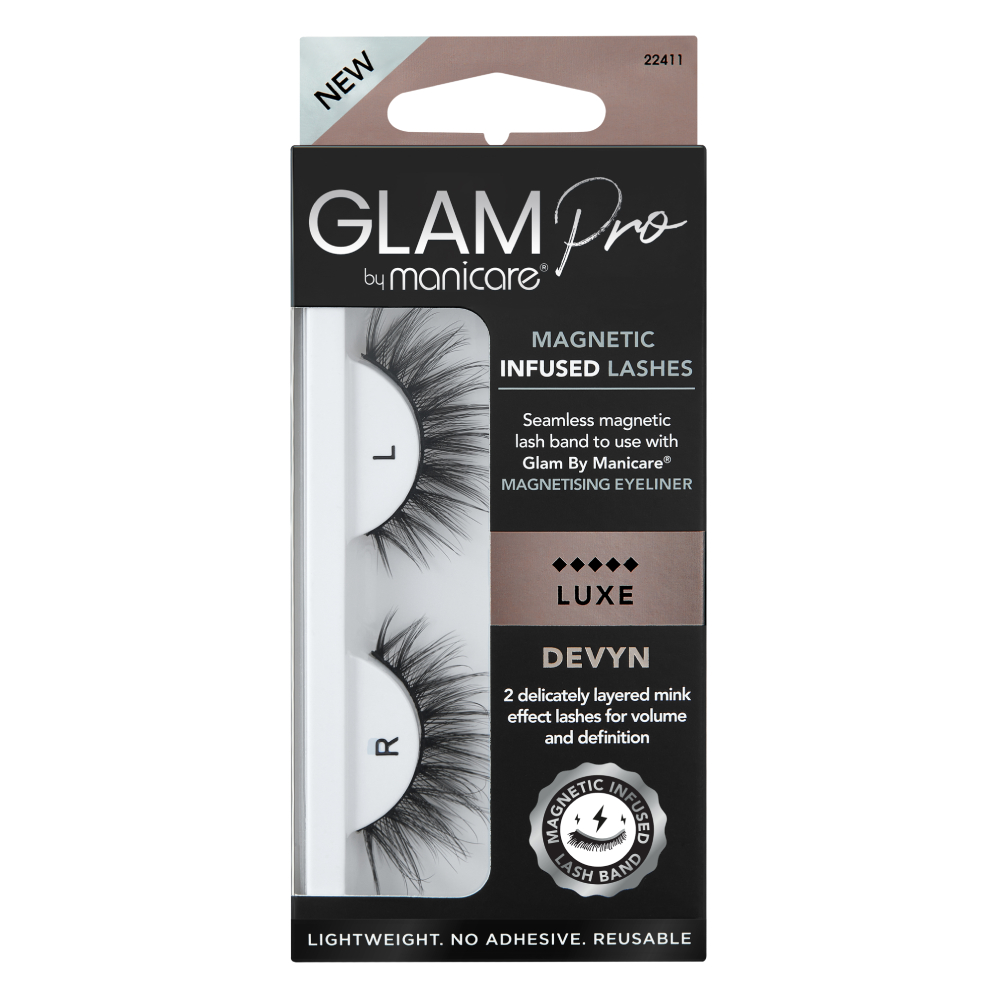 GLAM by Manicare Pro Magnetic Infused Lashes Devyn Reviews - beautyheaven